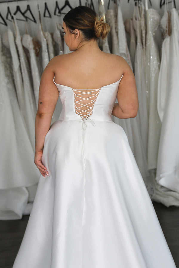Kelly Drop Waist Wedding Dress | Basque Waist Wedding Dresses Online