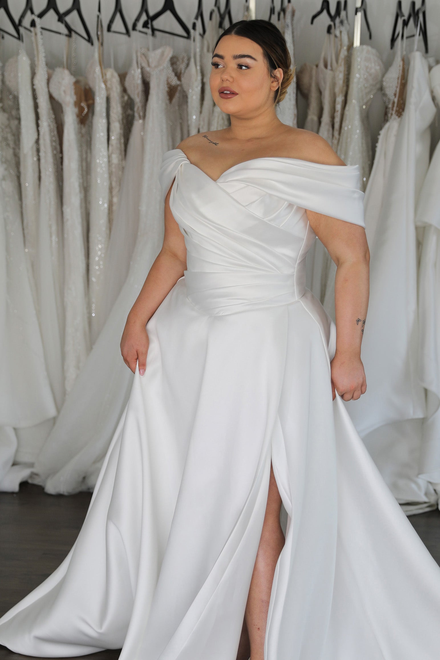 Kelly Drop Waist Wedding Dress | Basque Waist Wedding Dresses Online