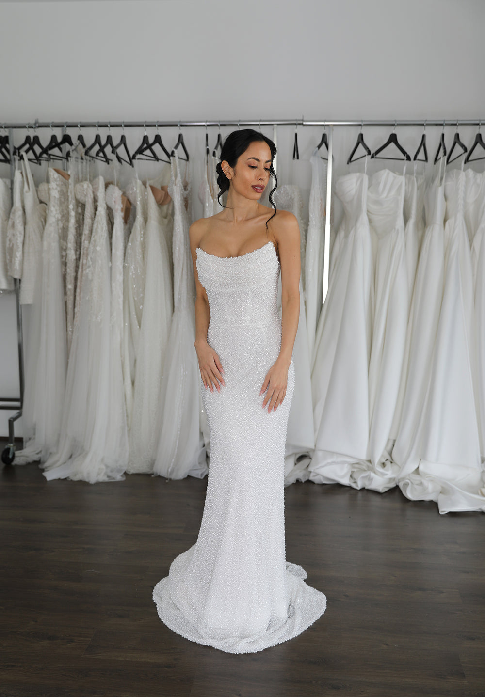 Michelle Pearl Wedding Dress | Modern Wedding Gowns by Euphorie Studios